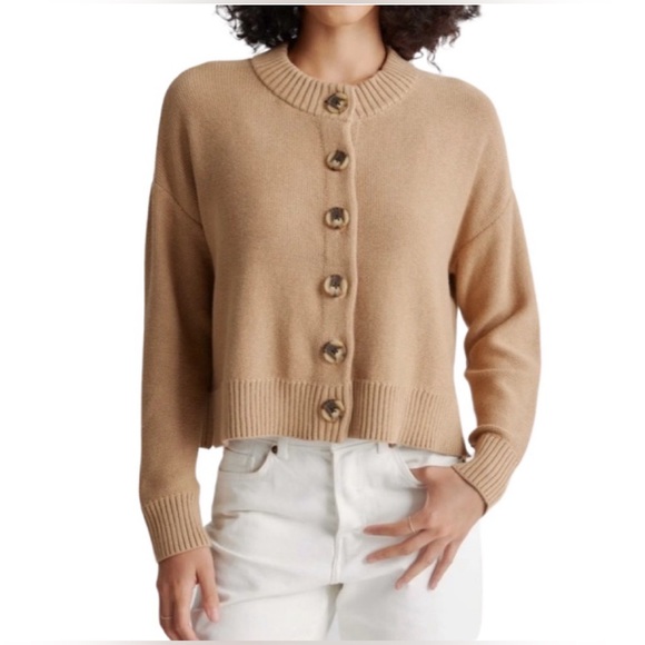 Quince | Sweaters | Quince Cropped Button Up Cardigan | Poshmark